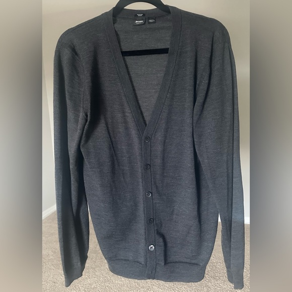 Hugo Boss | Sweaters | Boss By Hugo Boss Extra Fine Merino Gray Unisex ...